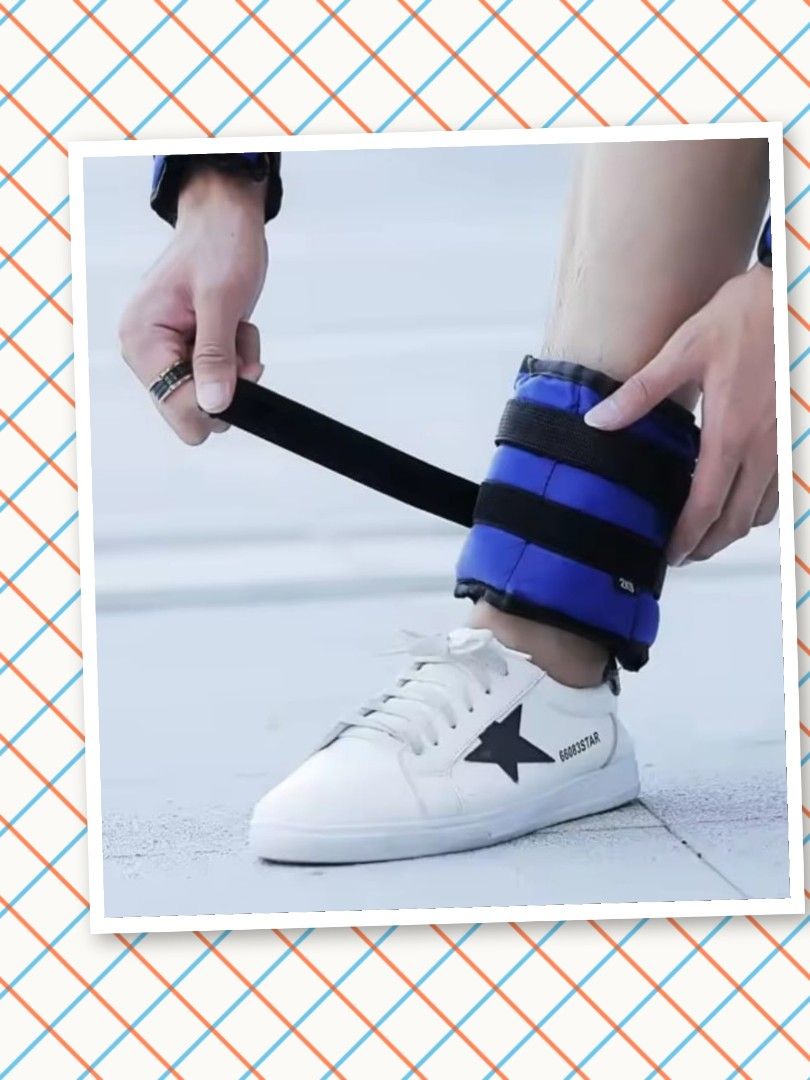 Adjustable Ankle/Wrist Weights - 2.25kg, Sports Equipment, Exercise ...