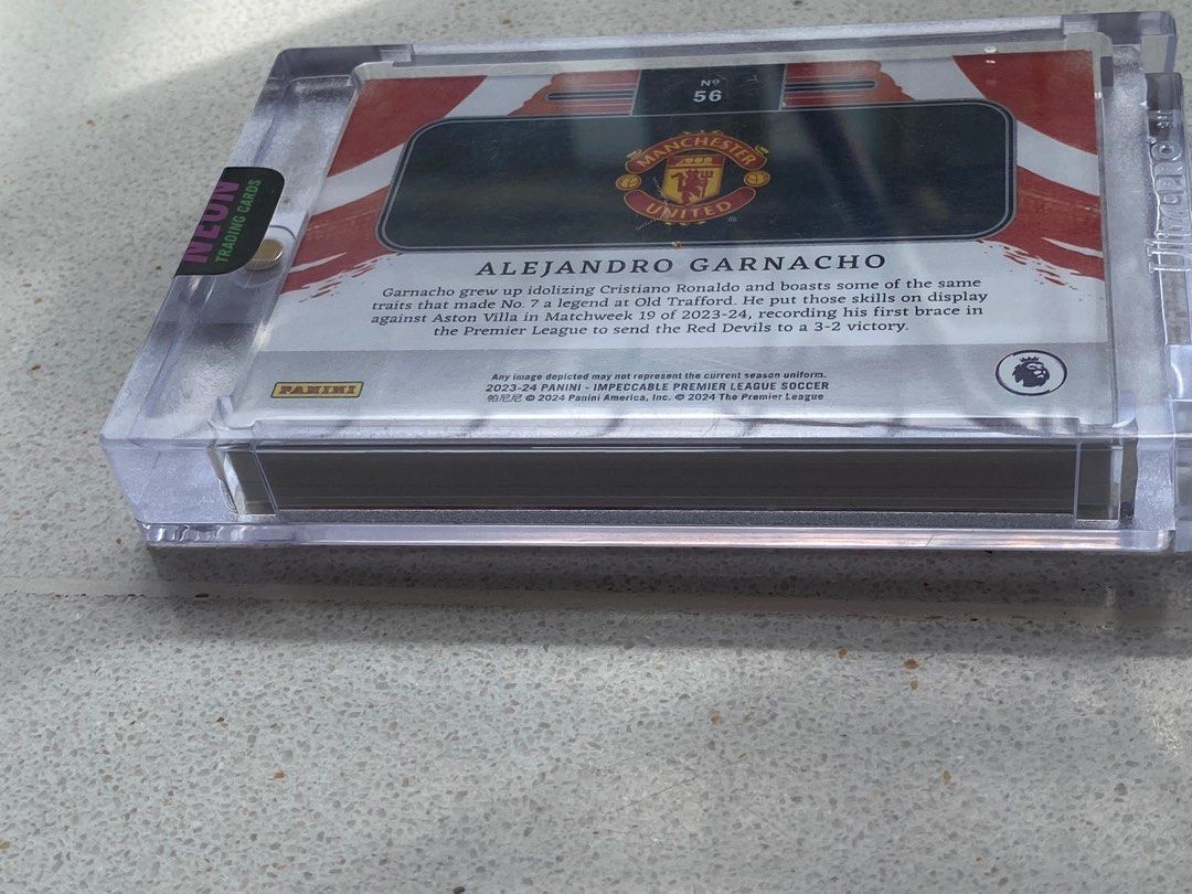 Alejandro Garnacho Impeccable silver logo #37, Hobbies & Toys ...