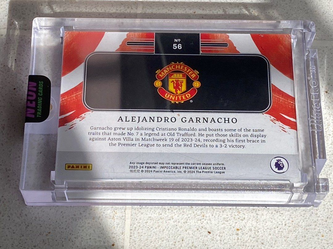 Alejandro Garnacho Impeccable silver logo #37, Hobbies & Toys ...