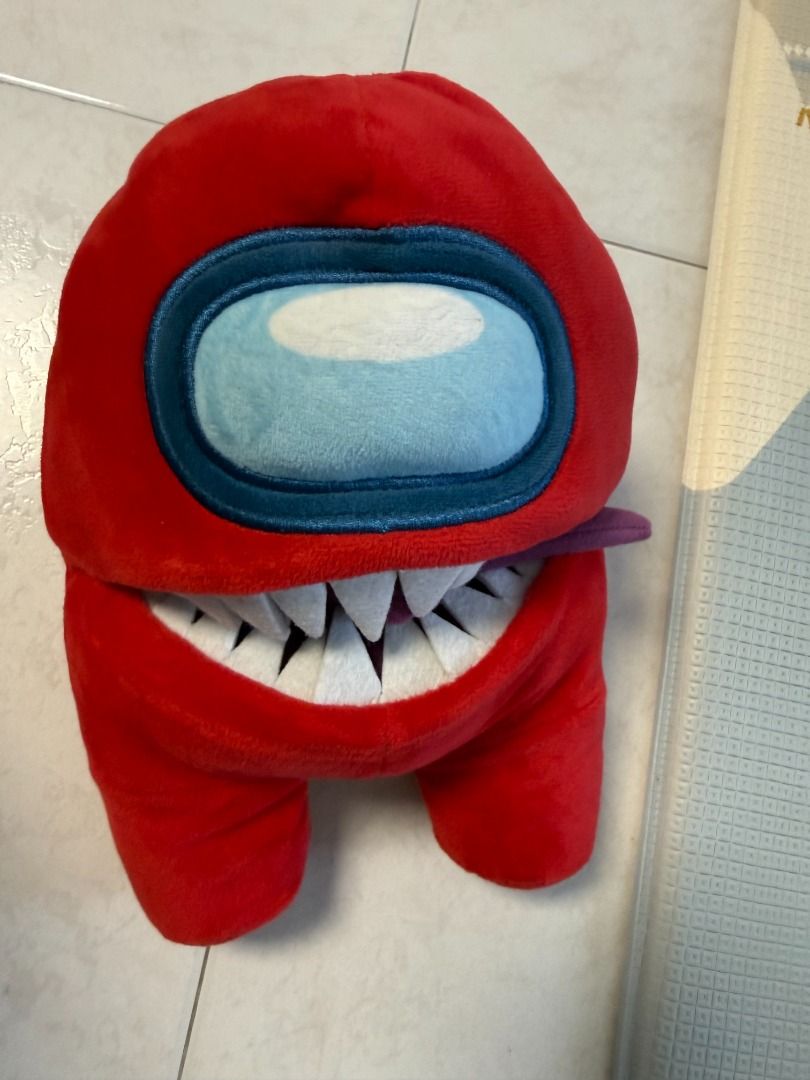 Among Us Red Imposter Plush Toy, Hobbies & Toys, Toys & Games on Carousell