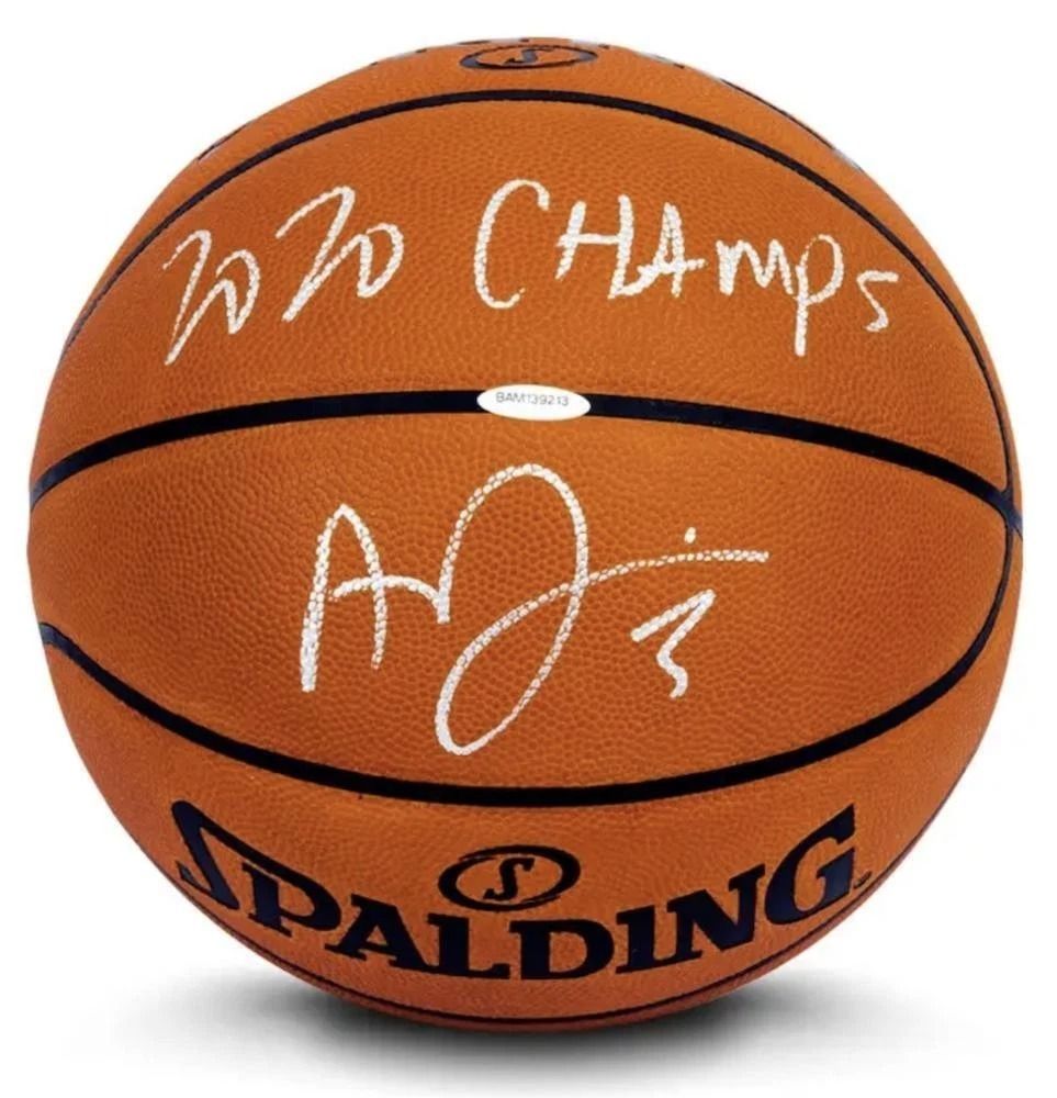 Anthony Davis Autographed 2020 Champs Lakers NBA Basketball Official ...