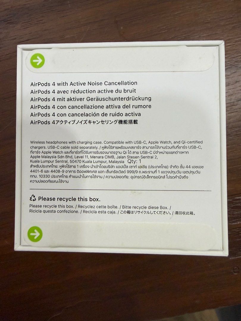 Apple AirPods 4 with Active Noise Cancellation, Audio, Earphones on ...