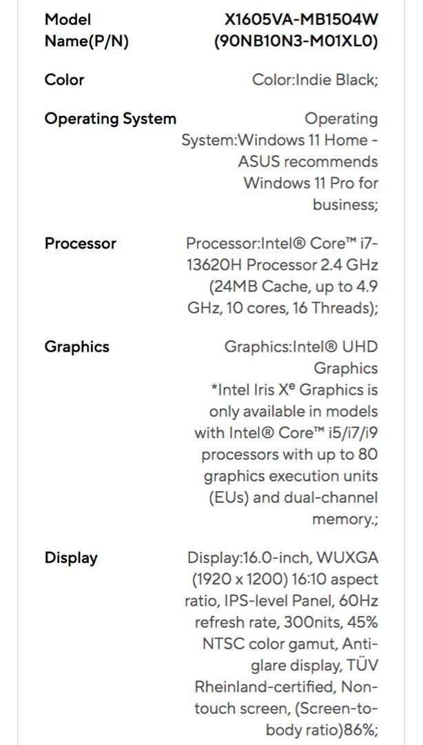 ASUS Vivobook Laptop - Intel Core i7, Computers & Tech, Laptops ...