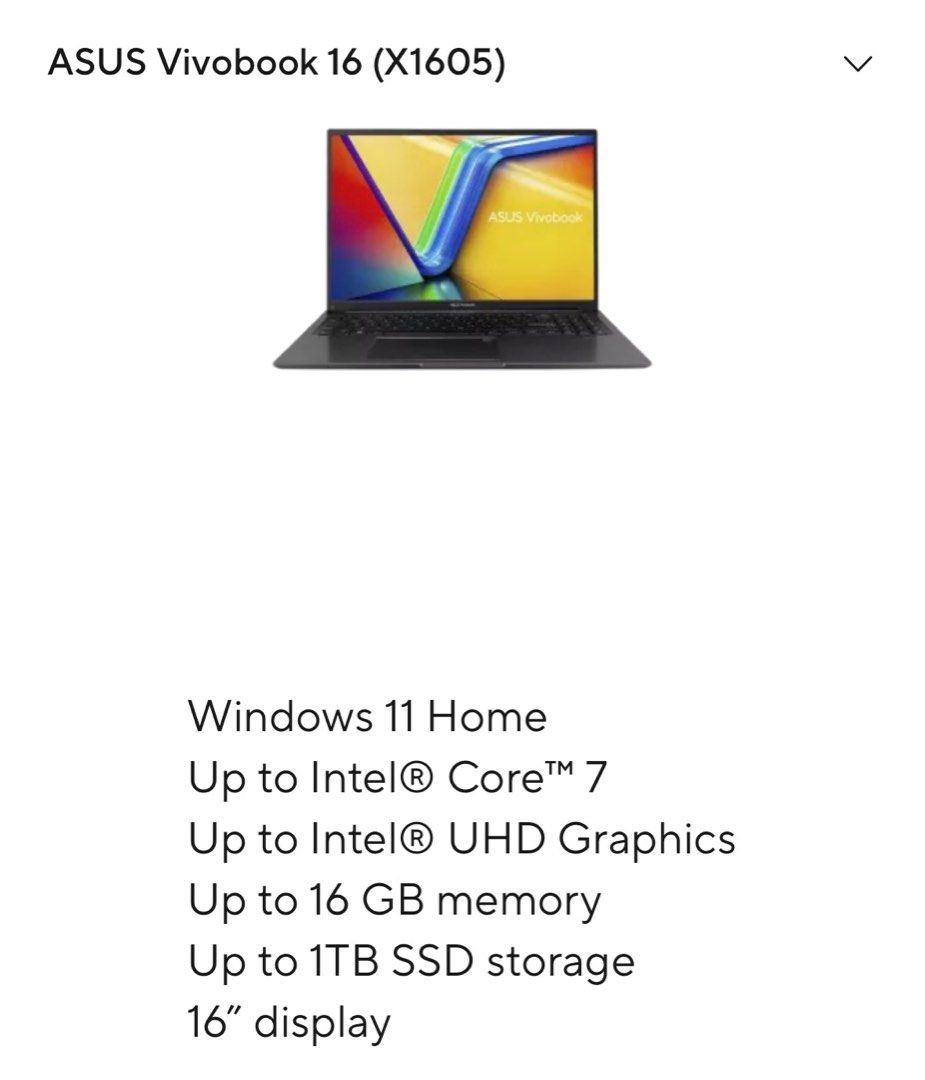 ASUS Vivobook Laptop - Intel Core i7, Computers & Tech, Laptops ...