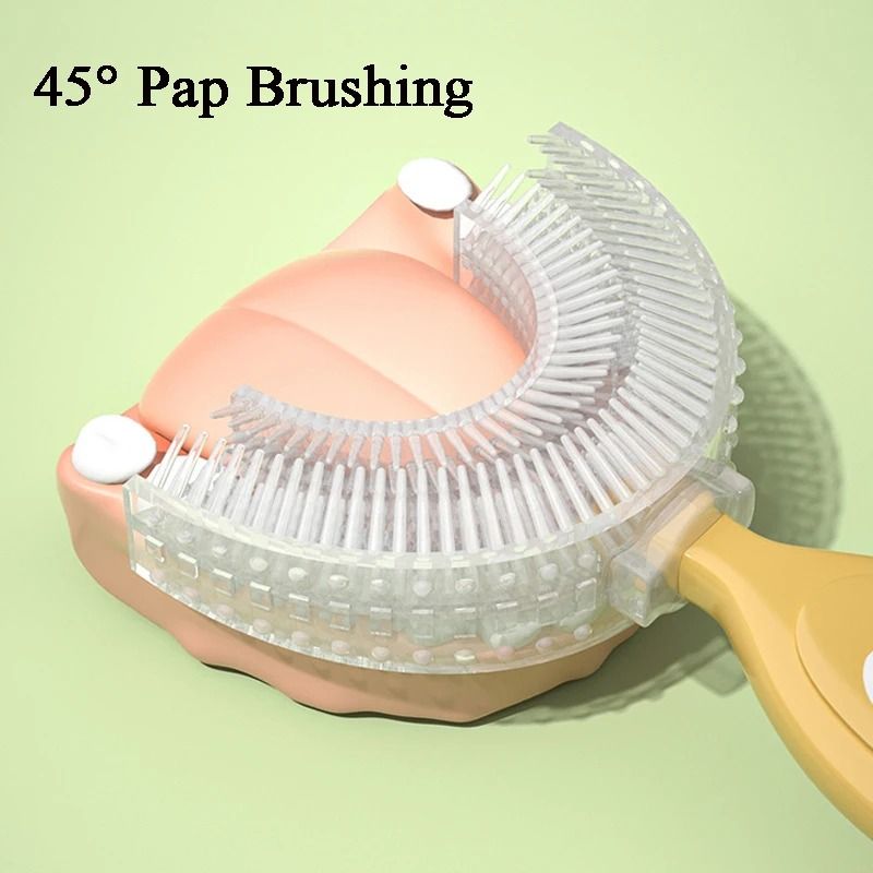 Children's Toothbrush Baby U-shaped Toothbrush Soft Silicone Teethers ...