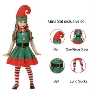 Elf Costume - Christmas Outfit, Babies & Kids, Babies & Kids Fashion on ...