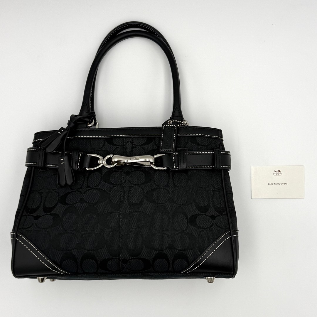 Coach Signature Hampton Carryall Shoulder Bag Black, Luxury, Bags ...