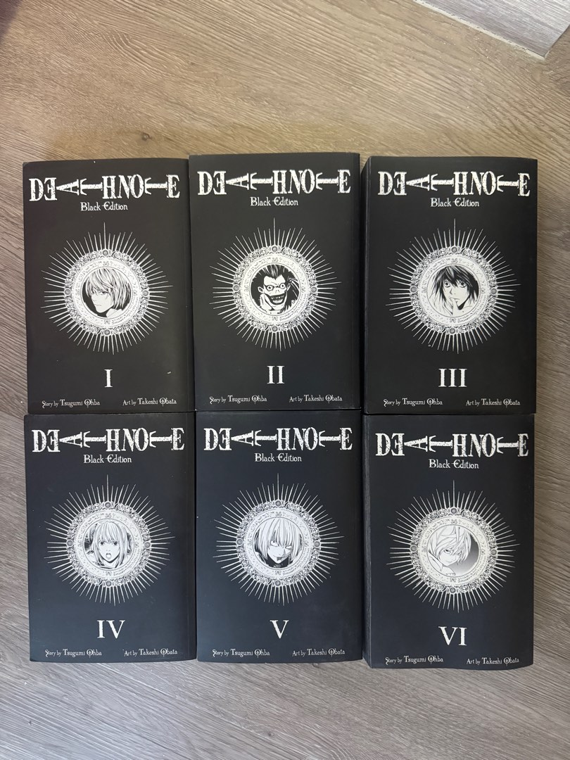 Death Note Black Edition Manga Volumes 1-6, Hobbies & Toys, Books ...