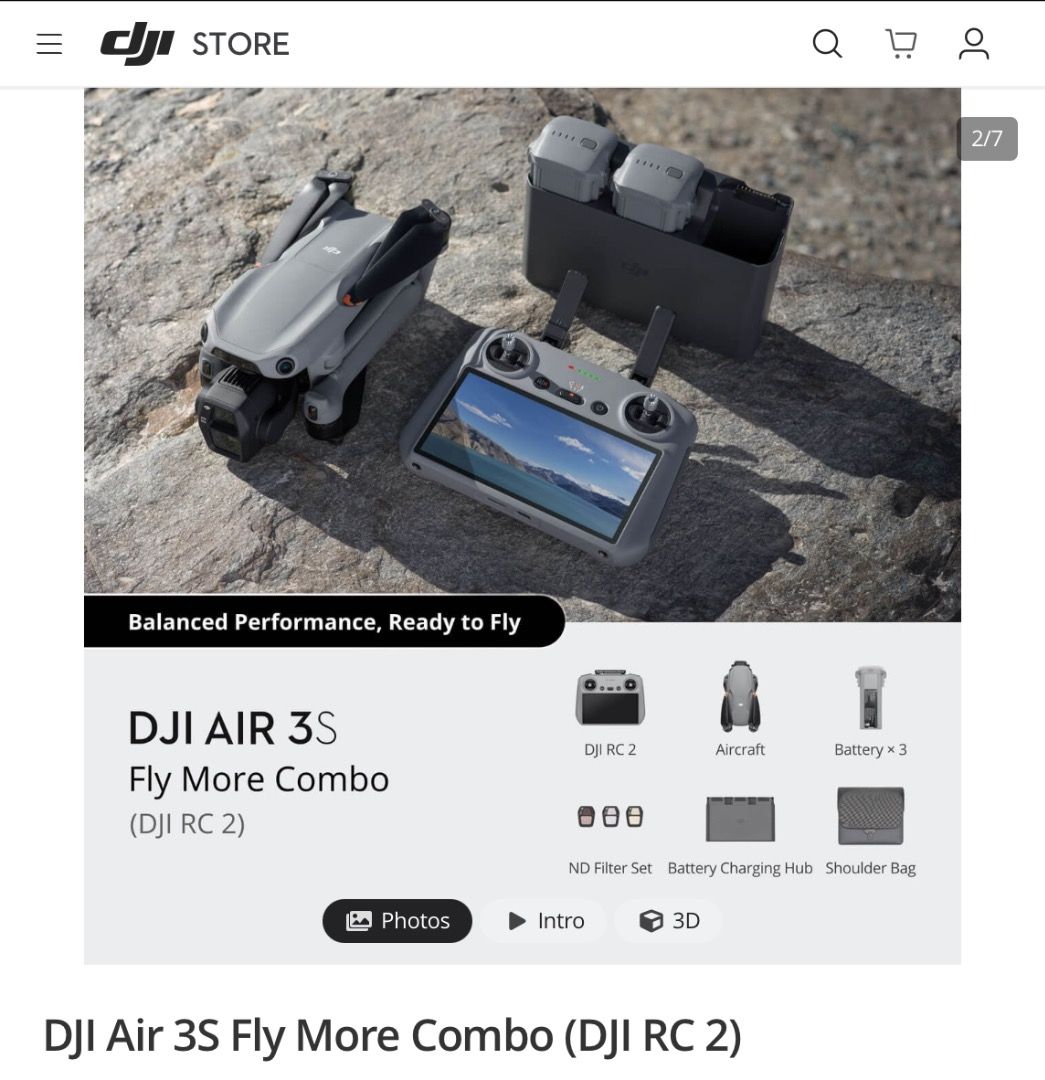 DJI Mavic Air 3S FMC RC 2, Photography, Drones on Carousell