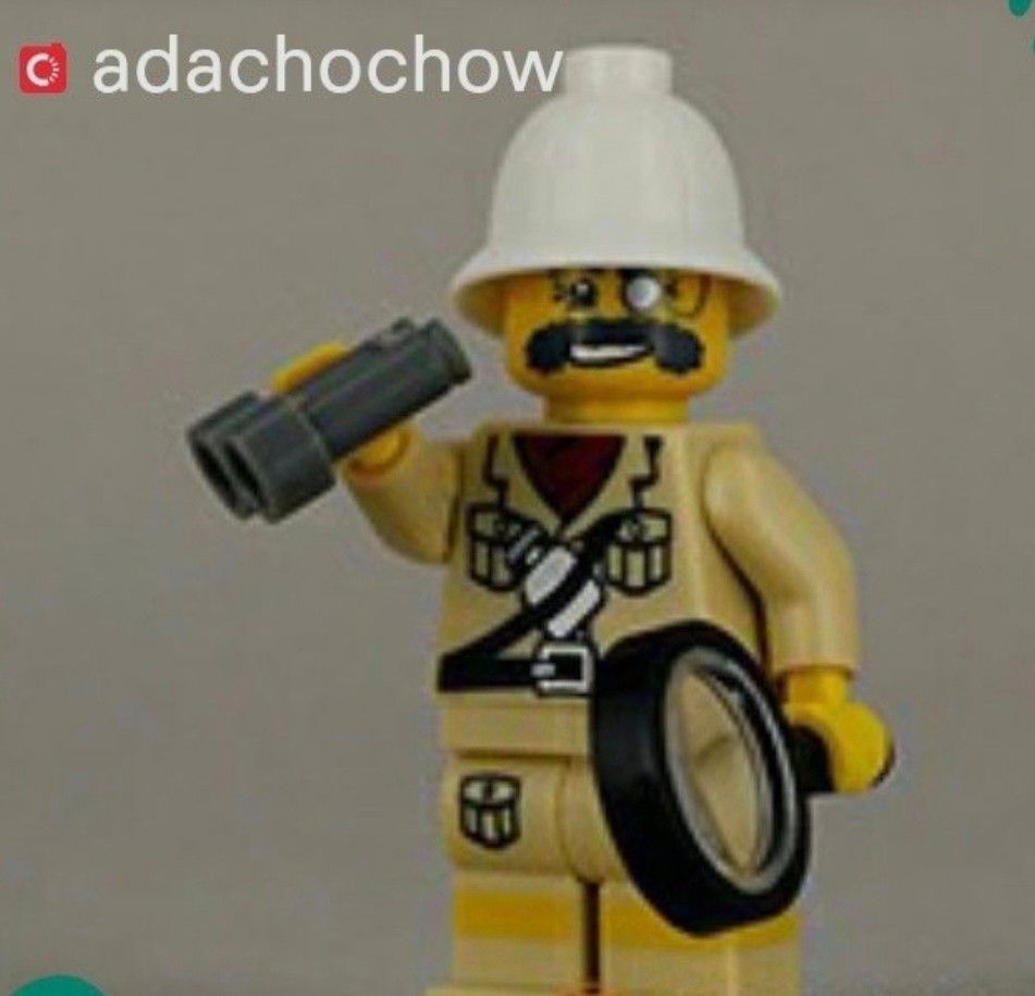 Lego 8684 Series 2 Minifigs Explorer 探險家 連底板 說明書 包裝袋 (全新開袋確認), 兒童＆孕婦用品 ...