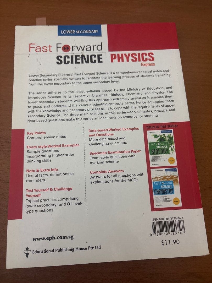 Fast Forward Science Physics Textbook, Hobbies & Toys, Books ...