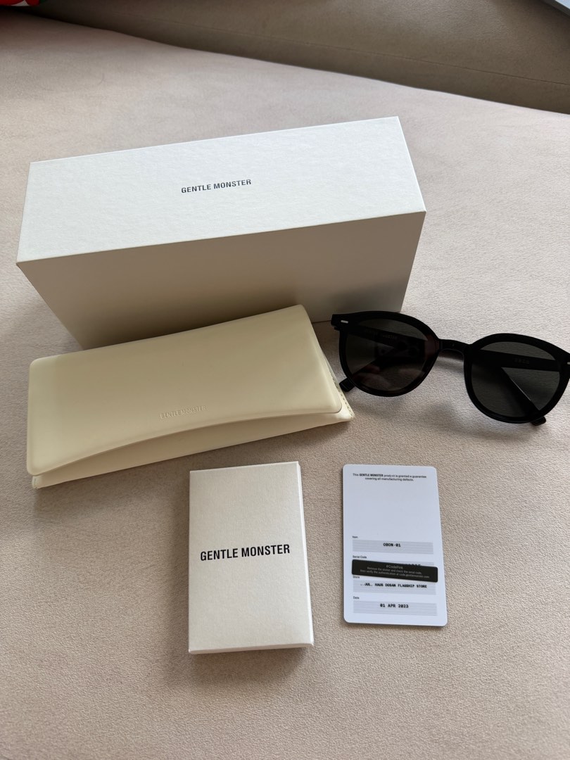 Gentle Monster Obon-01 (Black frame + lens), Men's Fashion, Watches ...