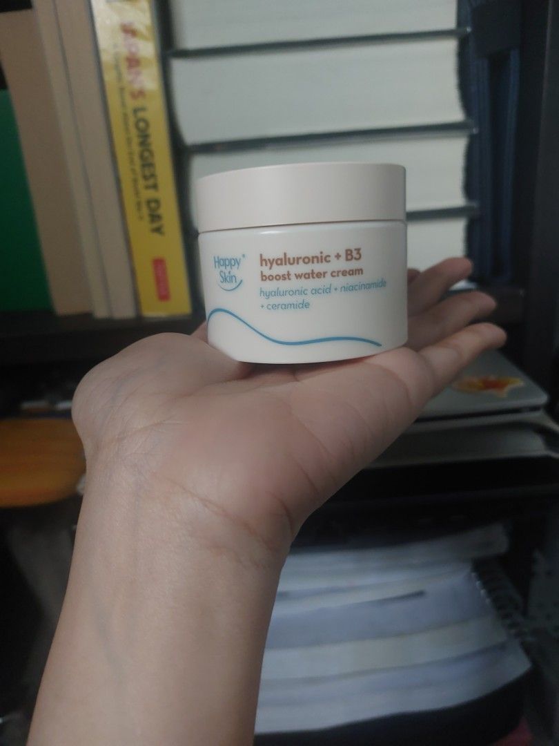 Happy Skin Hyaluronic + B3 boost Water Cream (50g), Beauty & Personal ...