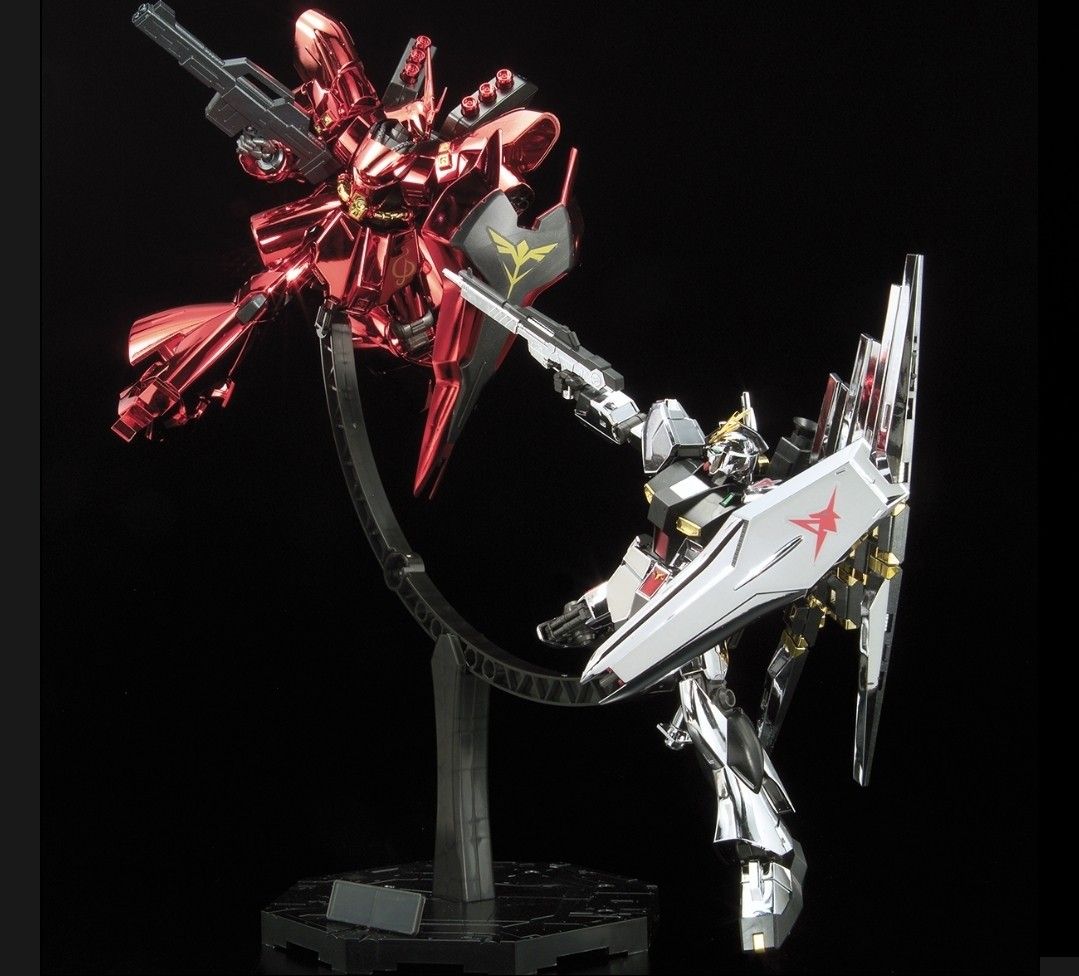 Bandai HG Gundam Base Limited Nu Gundam vs Sazabi Model Kit Special ...