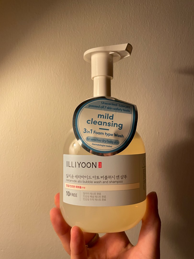 ILLIYOON Ceramide Ato 3-in-1 Foam Wash, Beauty & Personal Care, Bath ...