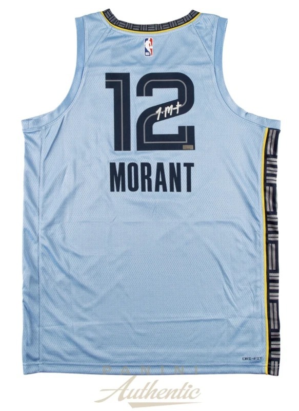 Ja Morant Autographed Memphis Grizzlies NBA Jersey Nike Jordan Brand ...