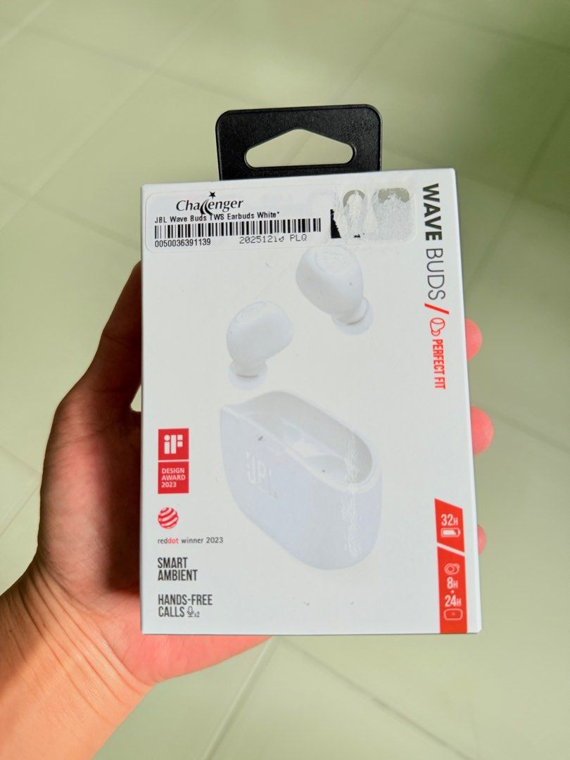 JBL Wave Buds - White, Audio, Earphones on Carousell