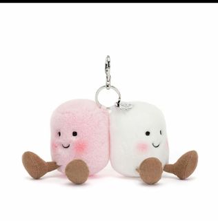 Jellycat Amuseable Marshmallow Keychain, Hobbies & Toys, Toys & Games ...