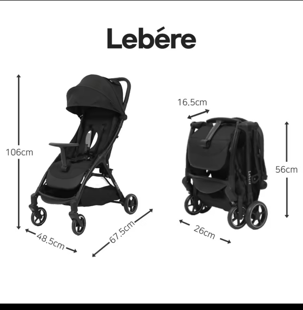 Lebere Galaxy Auto Fold Stroller (Used), Babies & Kids, Going Out ...