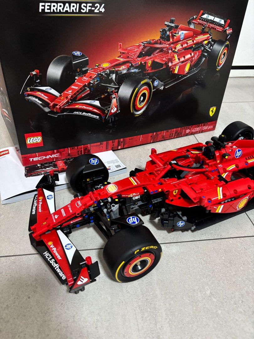 Lego Ferrari SF-24 (Completed), Hobbies & Toys, Toys & Games on Carousell