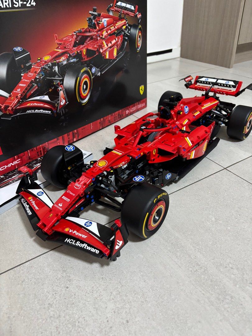 Lego Ferrari SF-24 (Completed), Hobbies & Toys, Toys & Games on Carousell