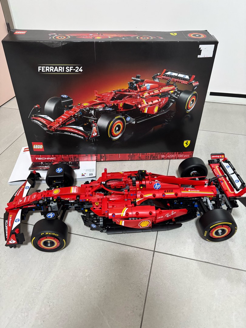 Lego Ferrari SF-24 (Completed), Hobbies & Toys, Toys & Games on Carousell