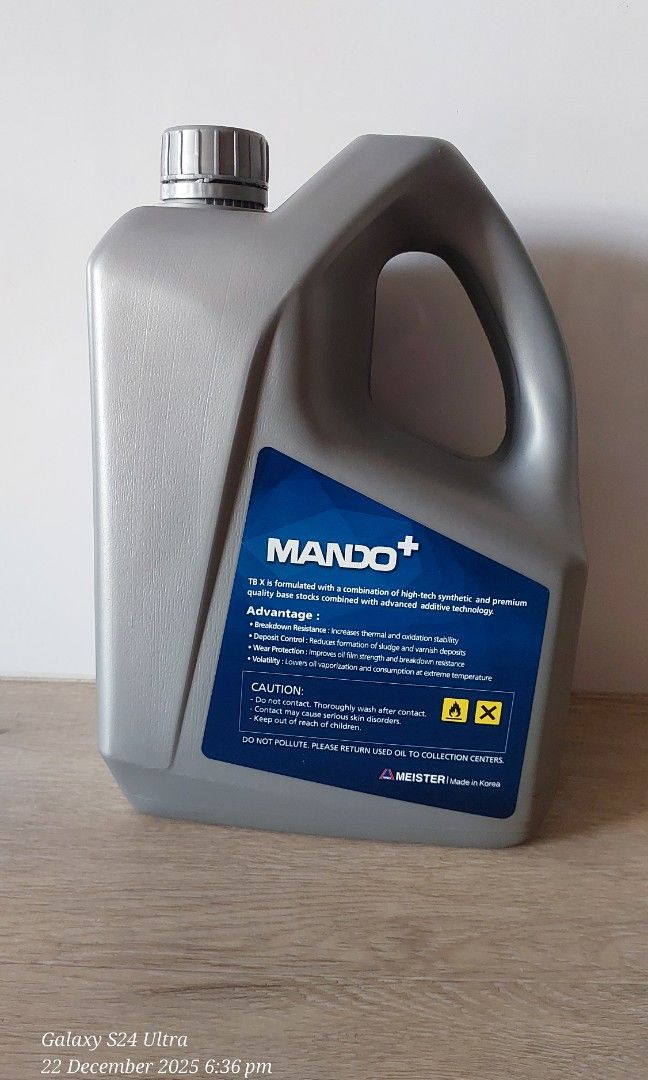 Mando+ TBX 5W40 full synthetic engine oil, Car Accessories, Car ...