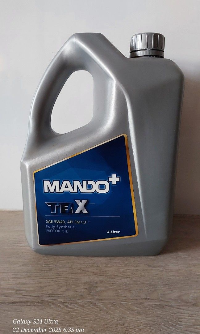 Mando+ TBX 5W40 full synthetic engine oil, Car Accessories, Car ...