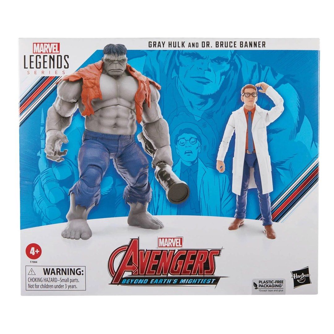 Marvel Legends Series Gray Hulk and Dr. Bruce Banner, Avengers 60th ...
