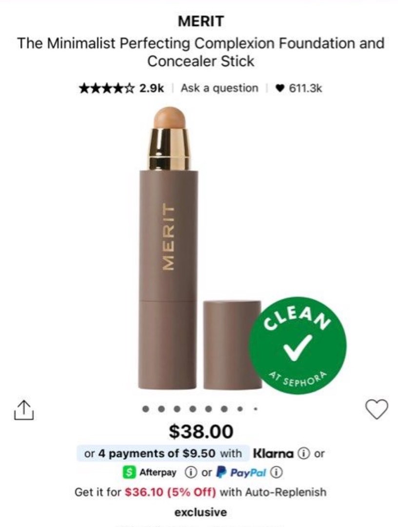 Merit The Minimalist Perfecting Complexion Foundation and Concealer ...