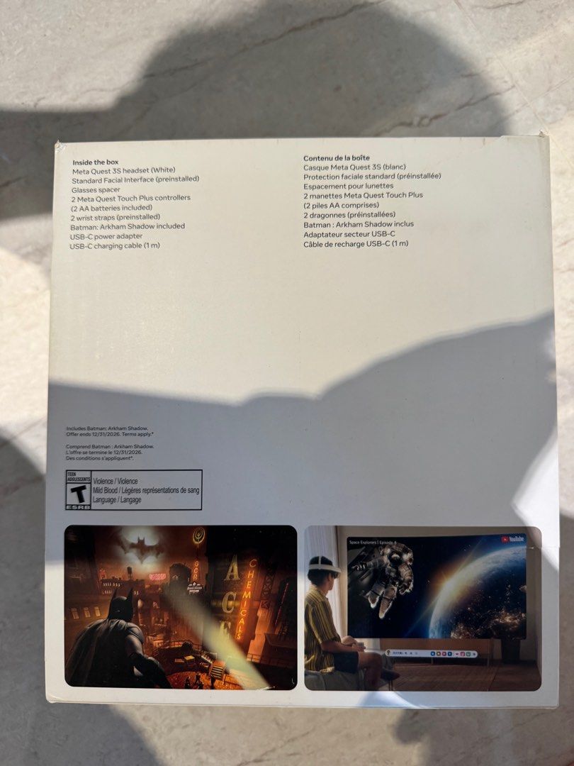 Meta Quest 3S 128GB VR Headset with Elite Strap, Video Gaming, Gaming ...