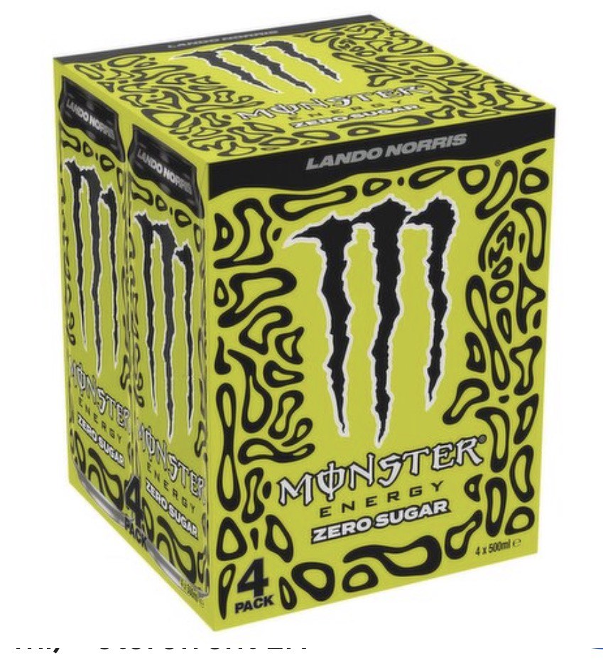Monster Energy Lando Norris 4-Pack, Food & Drinks, Beverages on Carousell