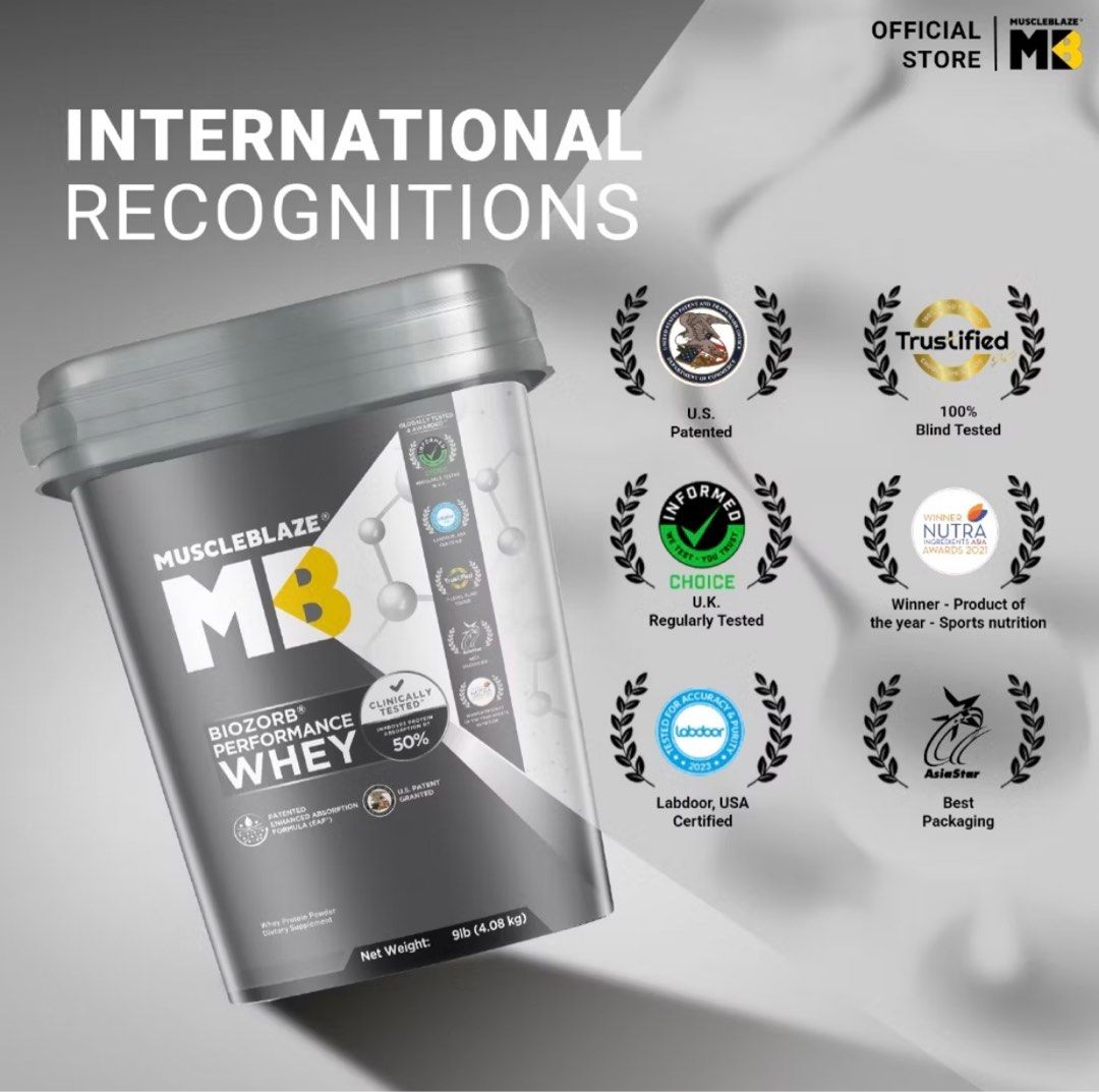 Muscleblaze Whey Protein, Health & Nutrition, Health Supplements ...