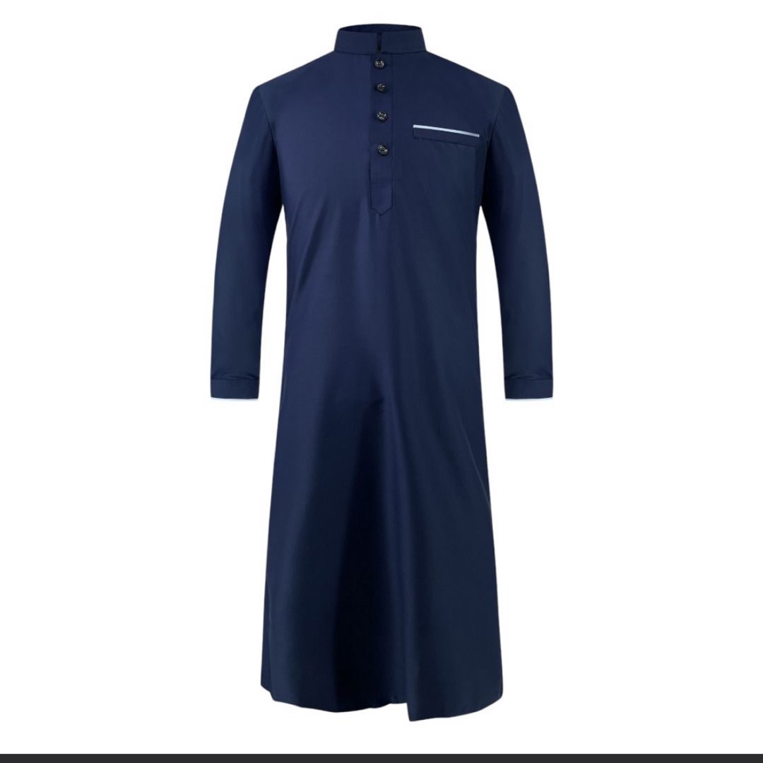 Navy Blue Jubah, Men's Fashion, Muslim Wear, Jubahs on Carousell
