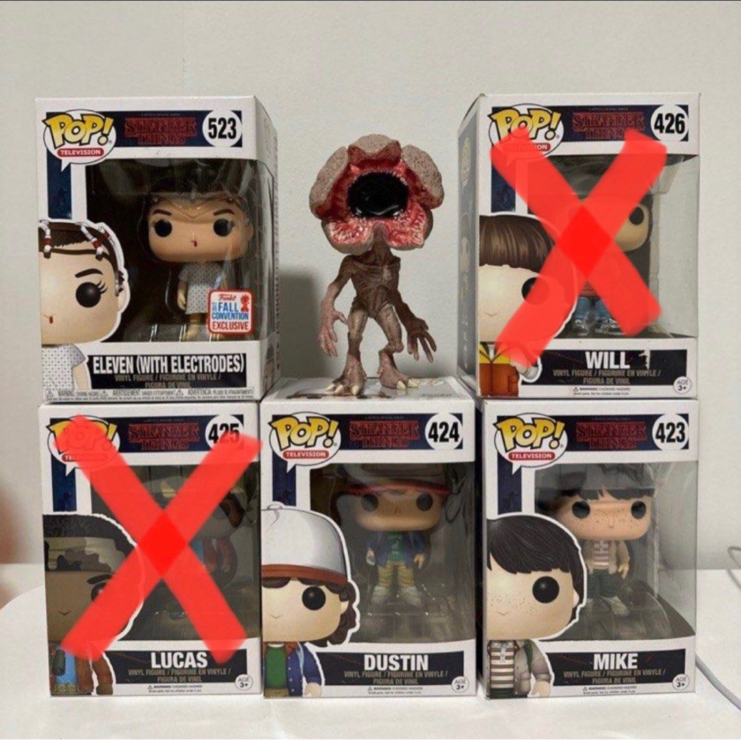 Netflix Stranger Things Funko Pop Figure Eleven Mike Dustin Lucas Will ...