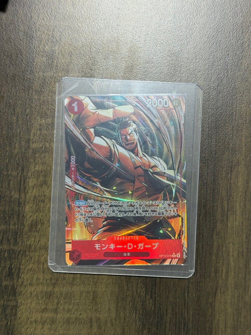 One Piece Card Game - Monkey D. Garp Op13-016, Hobbies & Toys, Toys ...