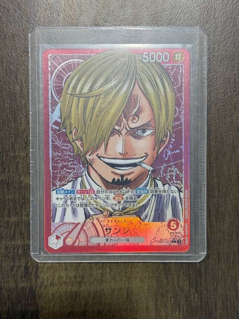 One Piece Card Game - Sanji AA leader card with full deck, Hobbies ...