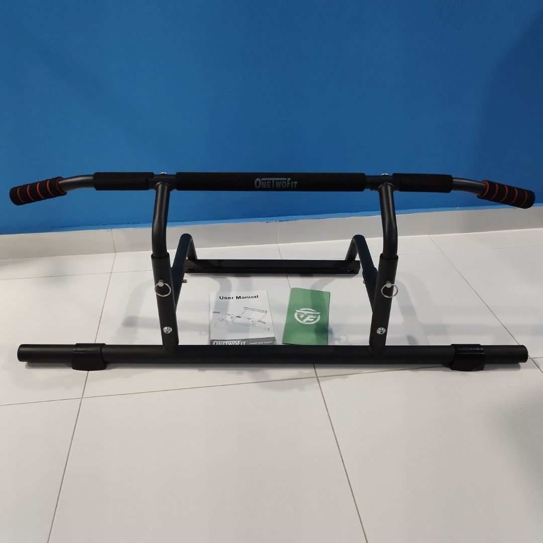 OneTwoFit Pull-up Bar - Doorway Exercise Bar, Sports Equipment ...
