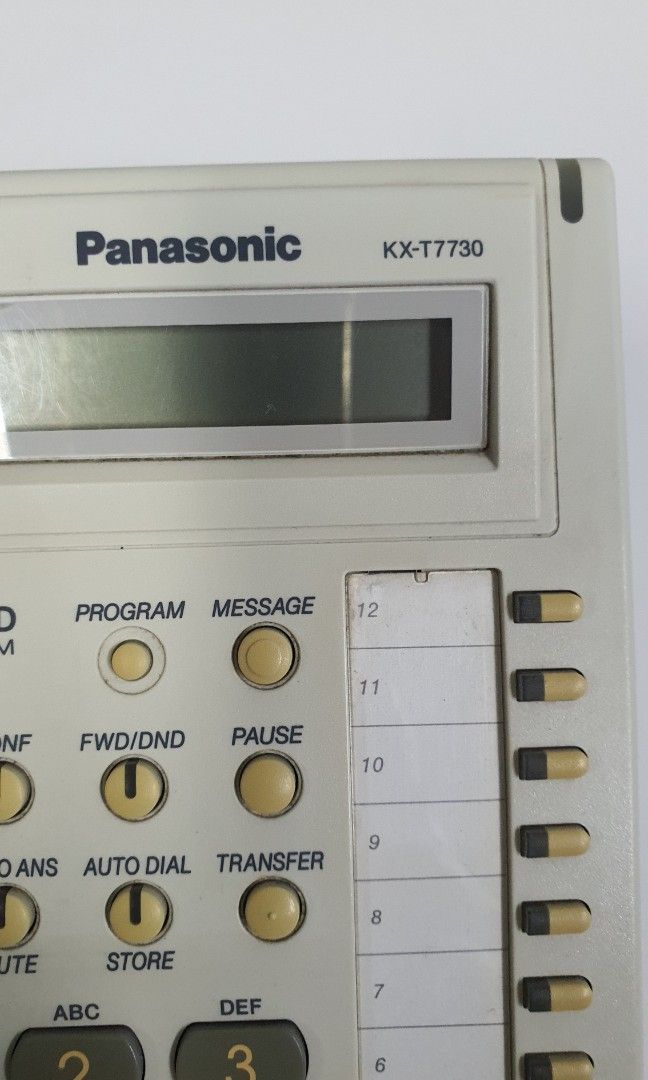 Panasonic Landline Phone Model : KX - T7730, Computers & Tech, Office ...