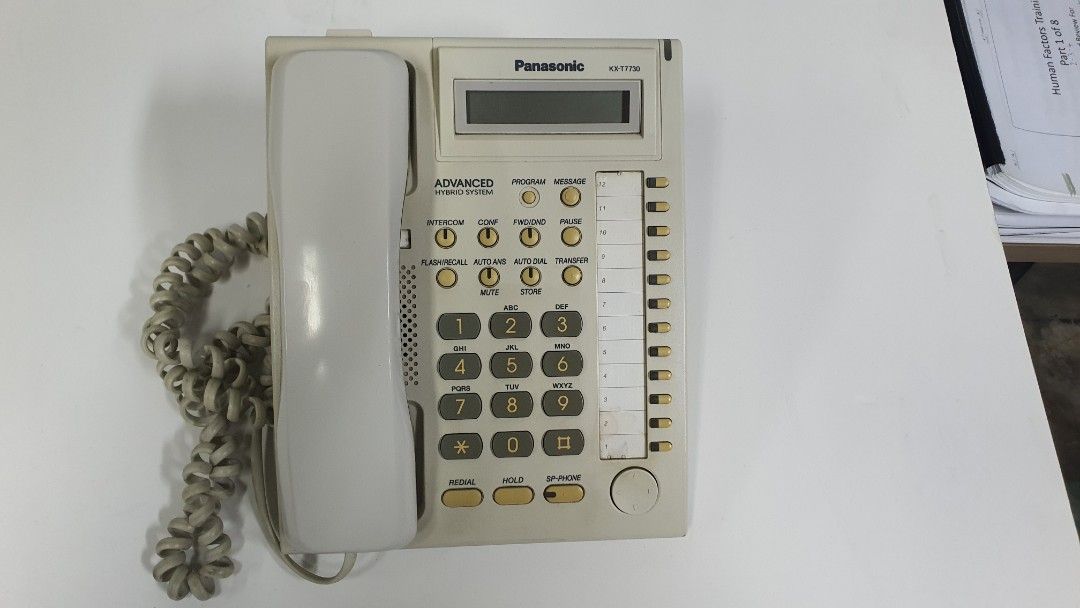 Panasonic Landline Phone Model : KX - T7730, Computers & Tech, Office ...