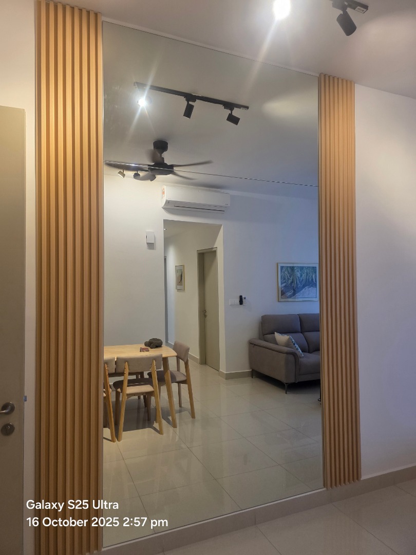 PASANG CERMIN DINDING JENIS FLUTED l fluted wall and panel install l ...