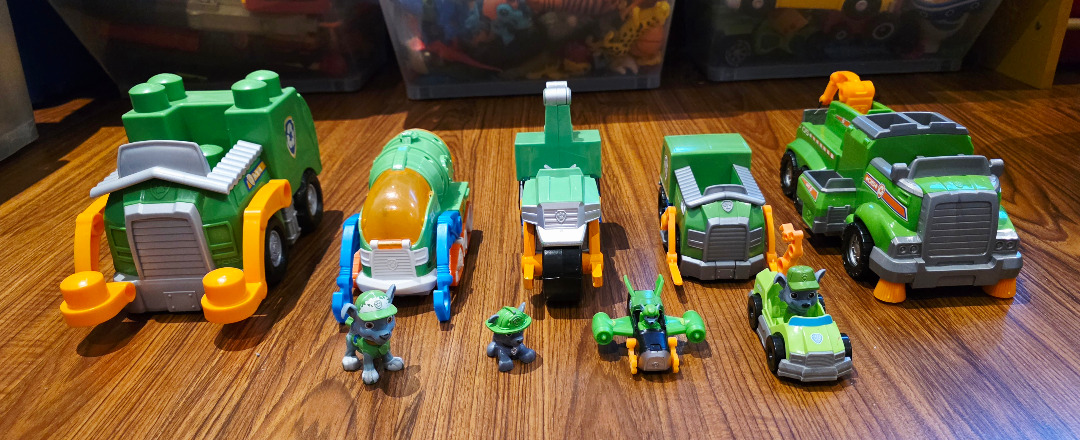 Take All Paw Patrol Rocky Vehicle and Figure Set, Hobbies & Toys, Toys ...