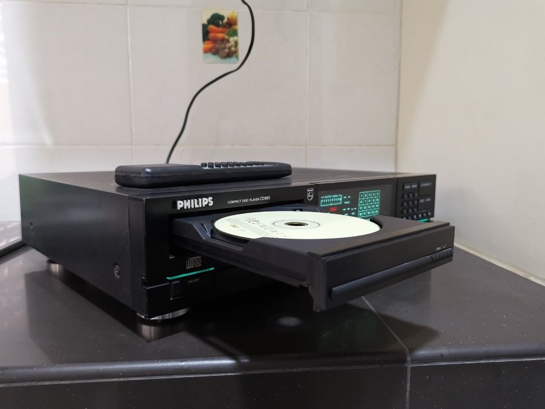 Philips CD-880 Belgium Audiophile Grade TDA1541A Single Crown Stereo CD ...
