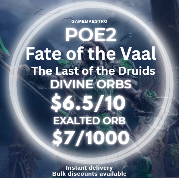 POE2 Fate of the Vaal/The Last of the Druids Div(0.65/1)/ New Season ...