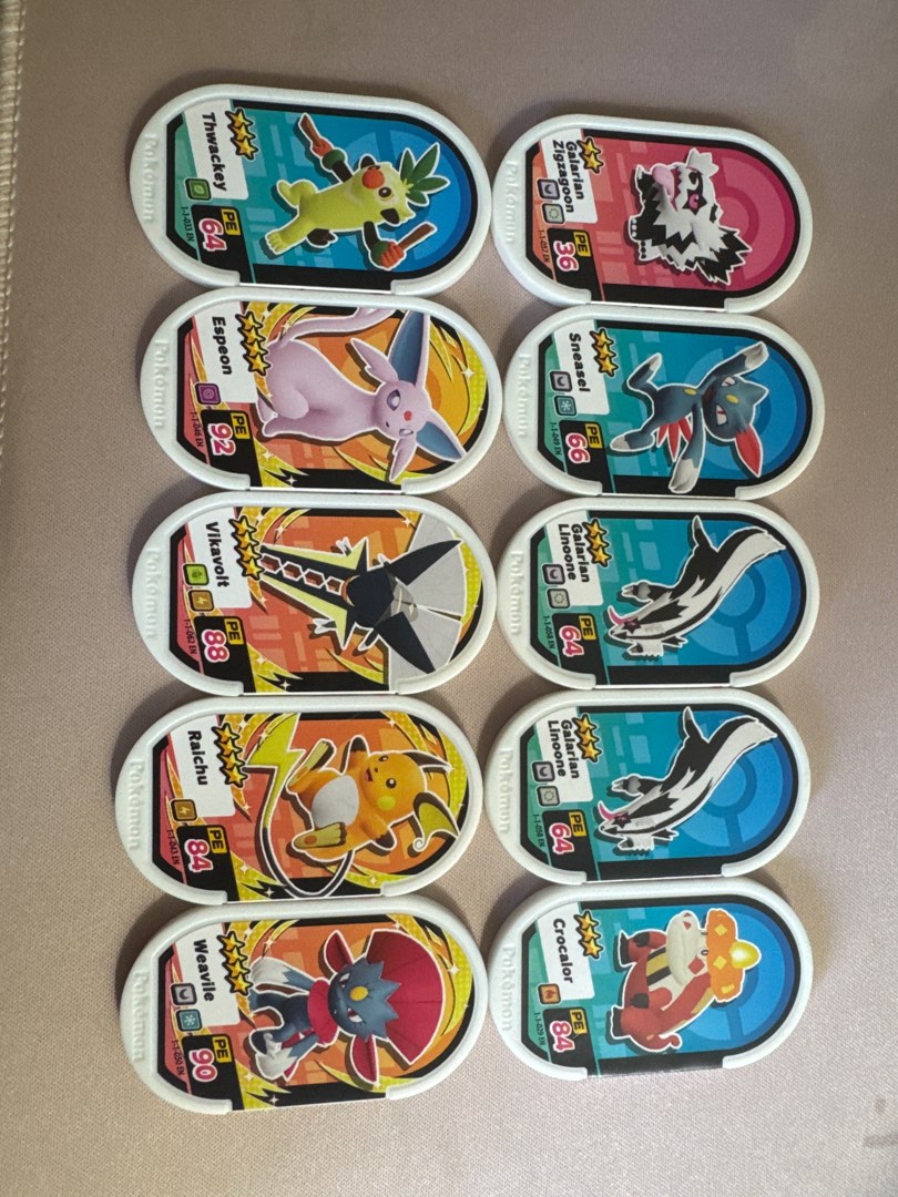 Pokémon Tretta/Mezastar Card Set – FULL SET ONLY (10 Cards Total, No ...