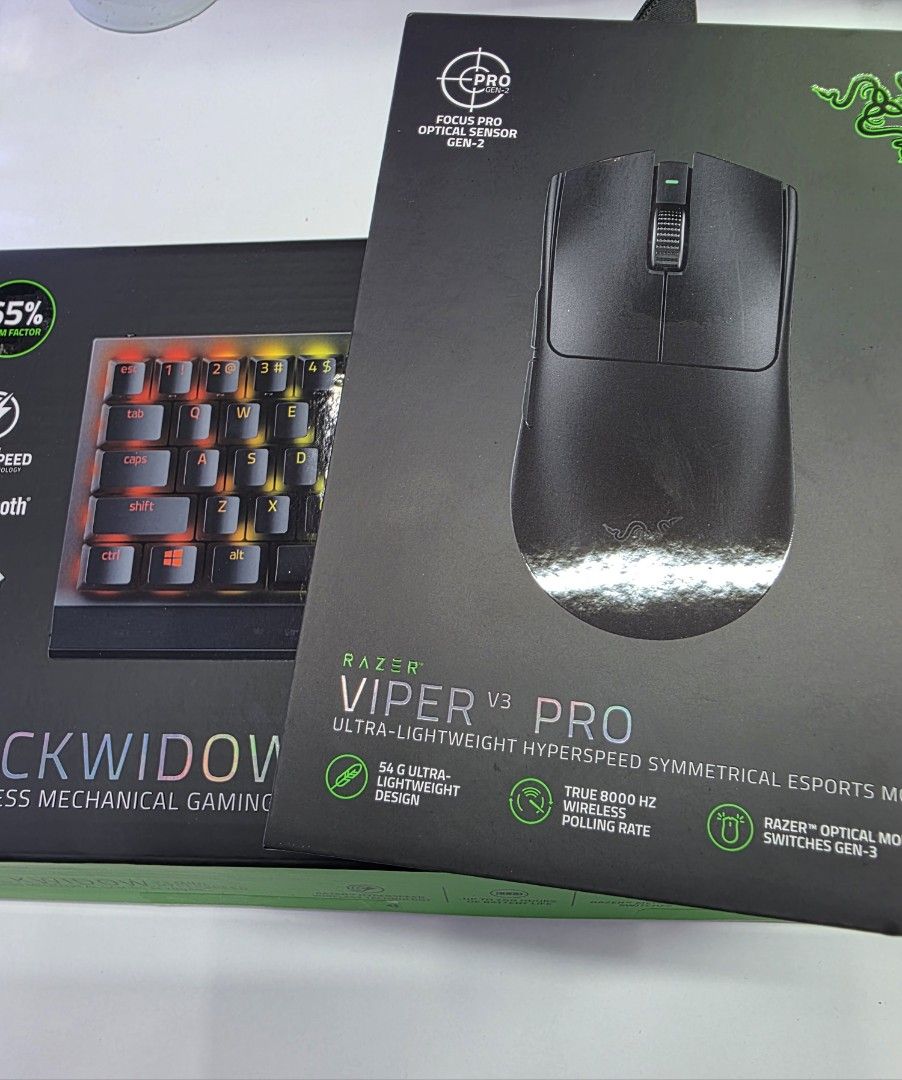 Razer Viper V3 Pro Hyper Speed Mouse Razer Black Window V3 Mini Hyper ...