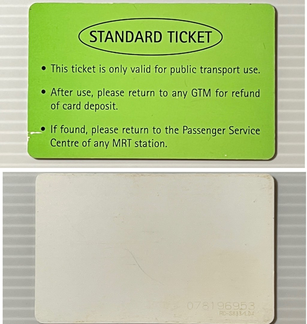 SAMPLE EZ-LINK CARD - Singapore Nets Flashpay EZ Link Transport Metro ...
