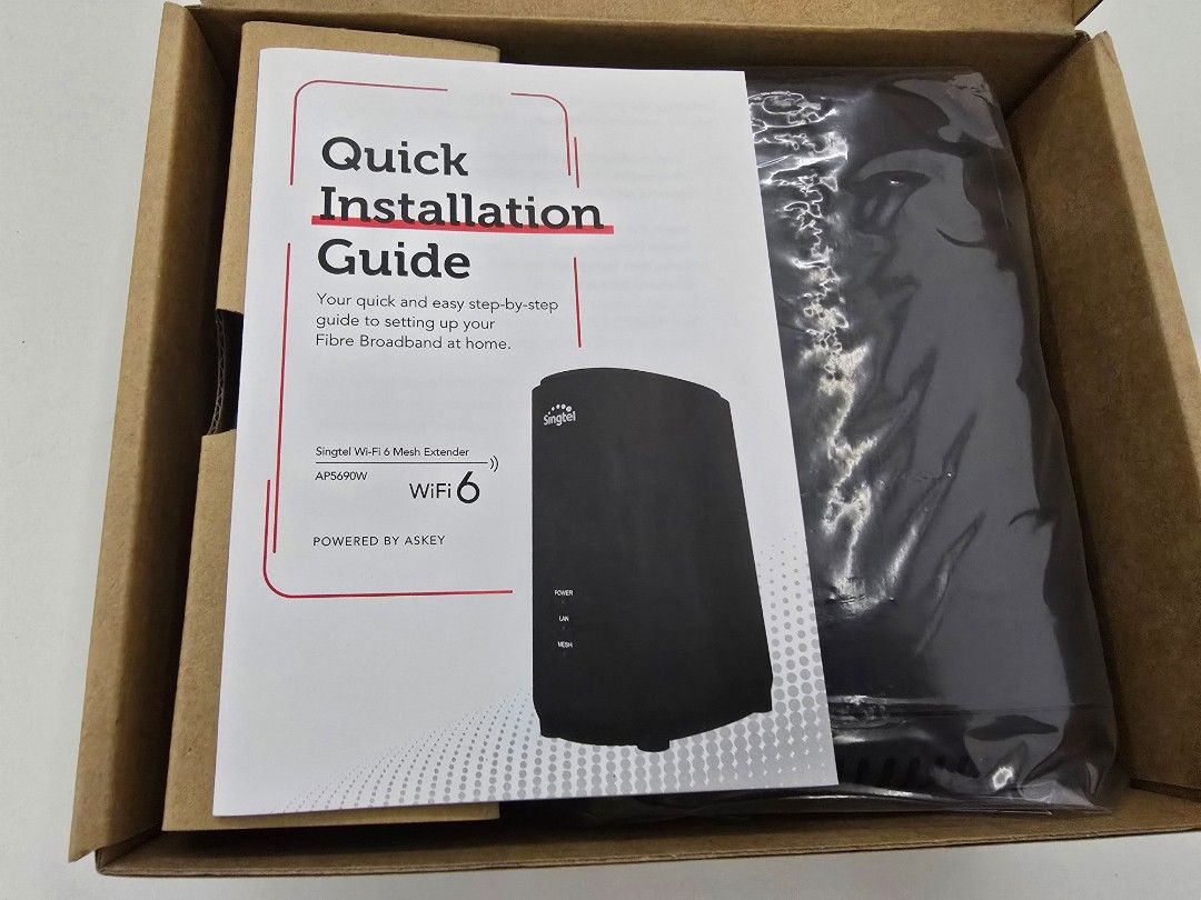 Singtel, wifi 6, mesh extender, TV & Home Appliances, Other Home ...