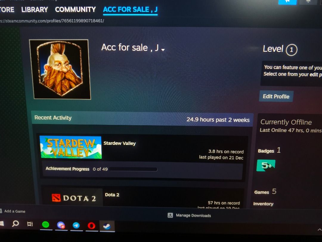 steam account (stardew valley, project zomboid, left4dead2), Video ...