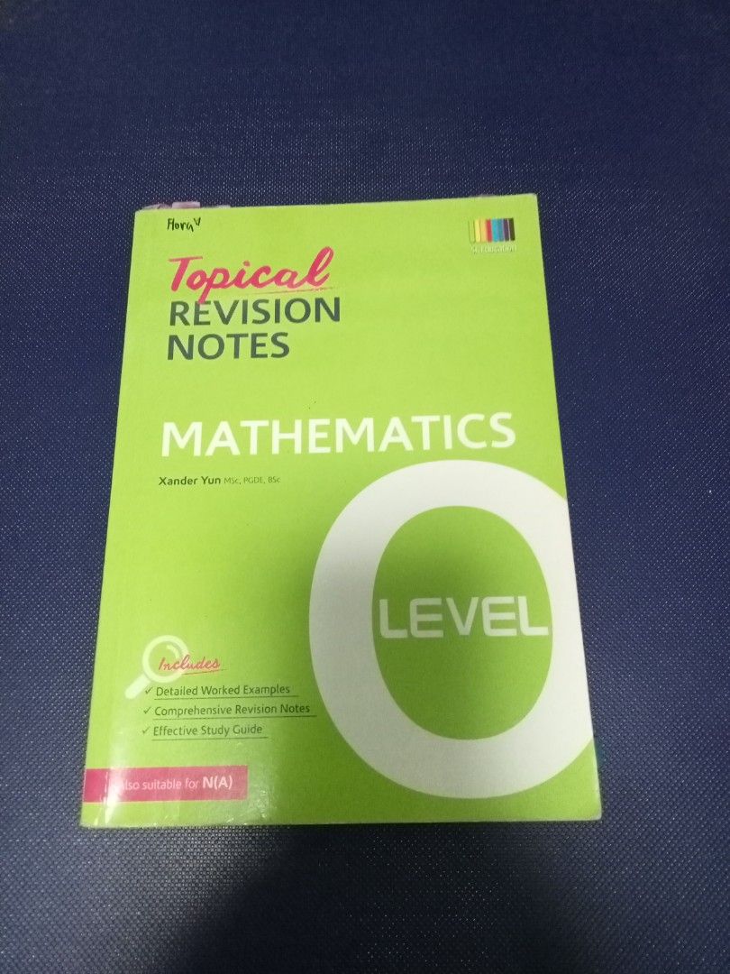 Topical Revision Notes - Mathematics O Level, Hobbies & Toys, Books ...
